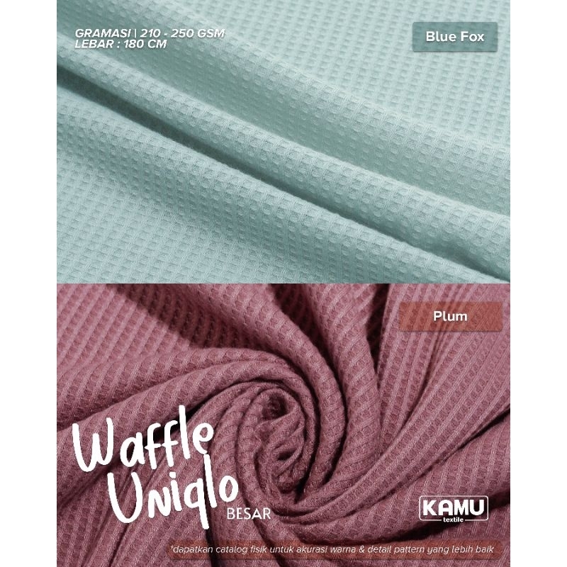 Jual Kain Waffle Uniqlo Besar [Grade A|Preimum] | Shopee Indonesia