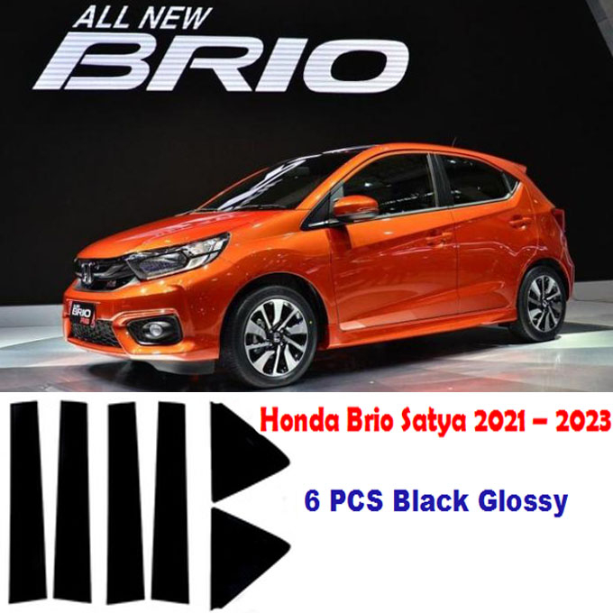 Jual Sticker Stiker Pilar Garnish Mobil Honda Brio 2021 - 2023 | Shopee ...
