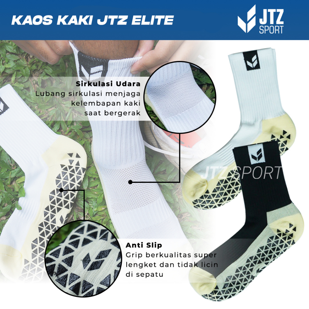 Jual JTZ Elite Kaos Kaki Anti Slip Futsal, Tenis, Basket, Sepak Bola ...