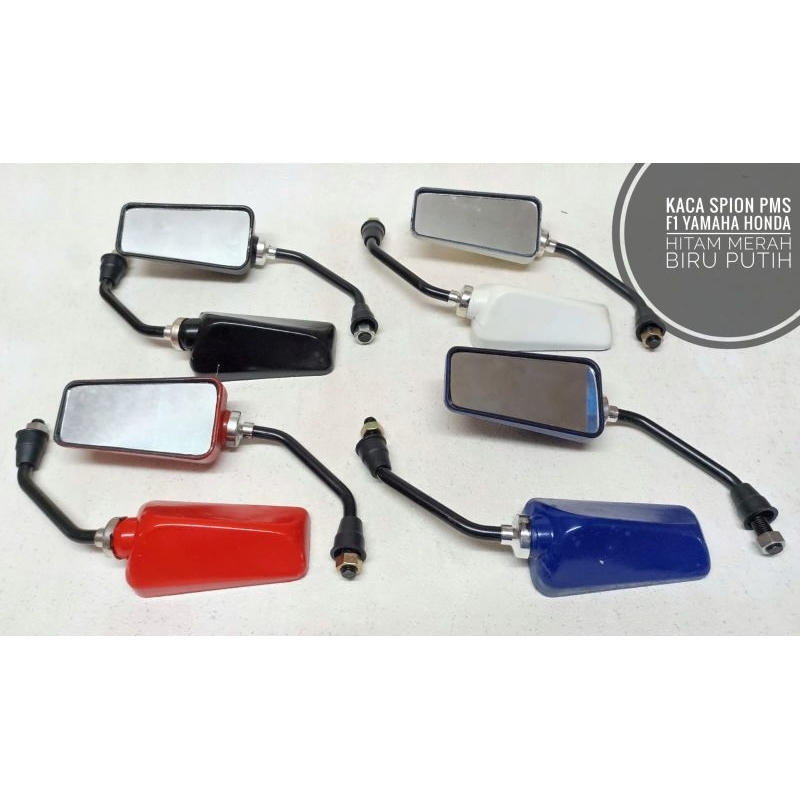 Jual Kaca spion PMS f1 model stage 6 biru/hitam/merah/putih | Shopee Indonesia