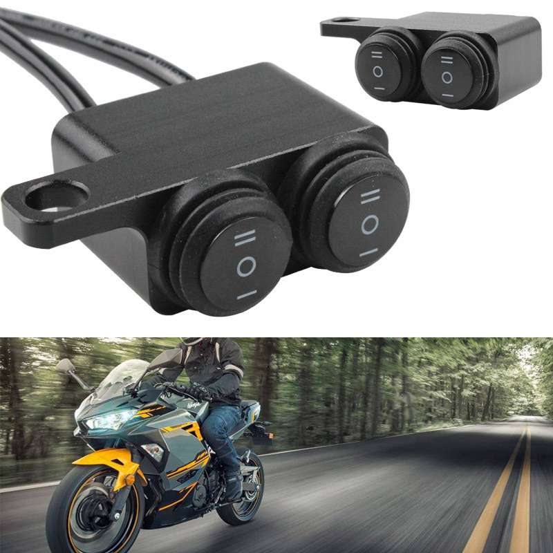 Jual Saklar Motor Universal 2 Button 3 Mode Waterproof Alumunium ...