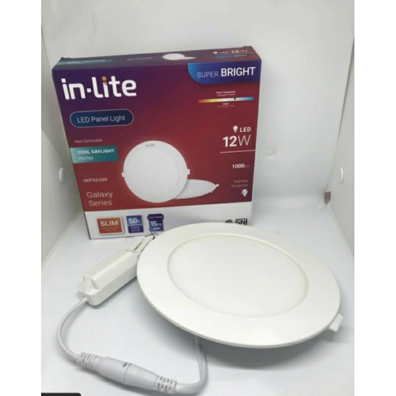 Jual LED Panel Inlite 12W 12 W 12 Watt / IN-lite INPS628R 12Watt INPS 628 R | Shopee Indonesia