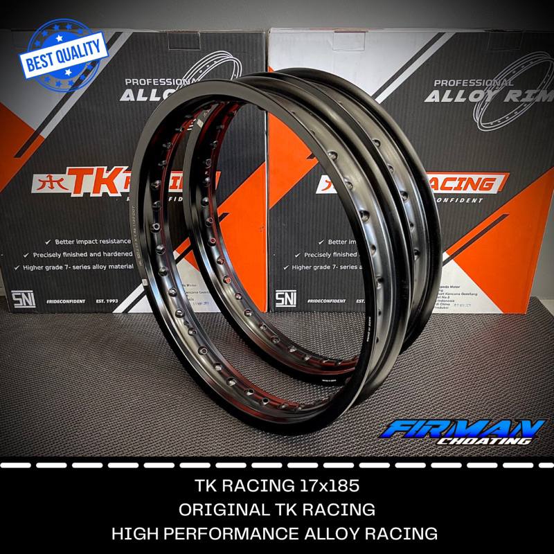 Jual RING VELK TK RACING RIM VELK TK RACING BRIGHT HITAM 17x185 ...