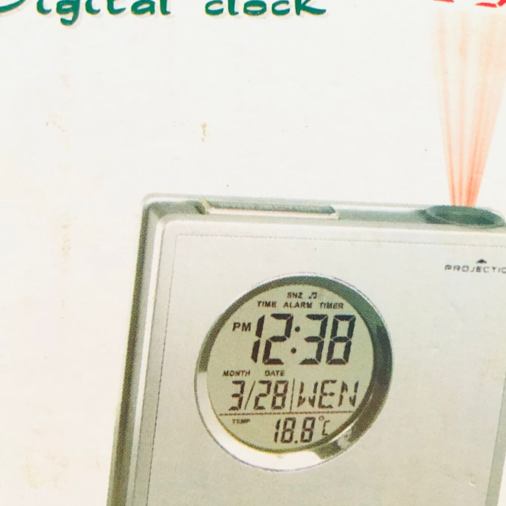 Jual TIME PROJECTION DIGITAL CLOCK JAM BEKER DIGITAL TIME DIGITAL ALARM ...