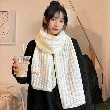 Jual Scarf Syal Leher Rajut Wanita Winter Musim Dingin | Shopee Indonesia