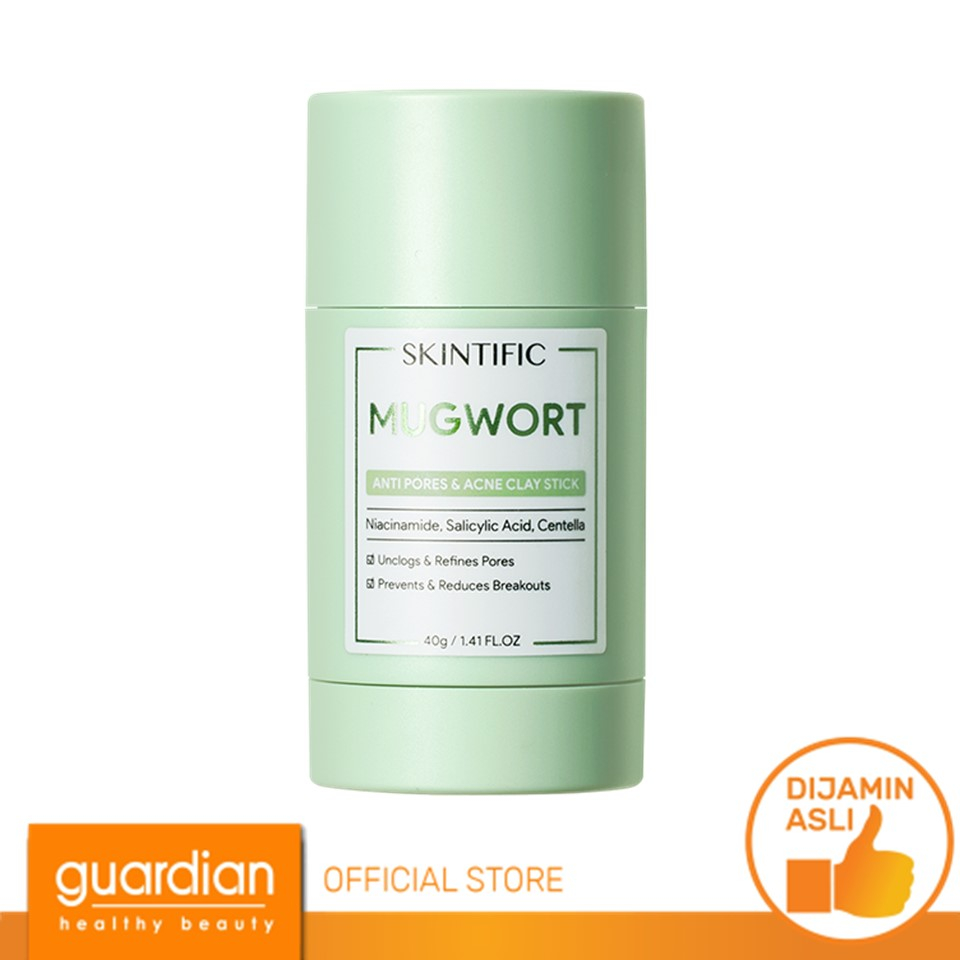 Jual Skintific Mugwort Clay Mask Stick Mask Cleansing Clay Masker Wajah ...