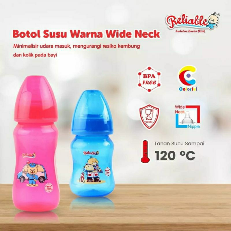 Jual Reliable botol susu wide neck Reliable 280ml | Shopee Indonesia