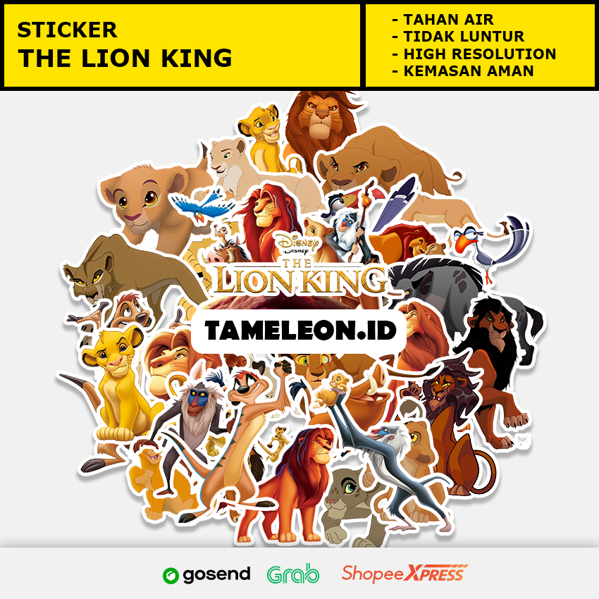 Jual Sticker Anime,The Lion King, Sticker Handphone Sticker Laptop Anti ...