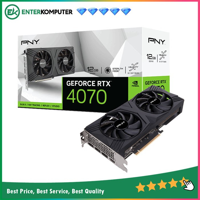 Jual PNY GeForce RTX 4070 12GB GDDR6X VERTO Dual Fan | Shopee Indonesia