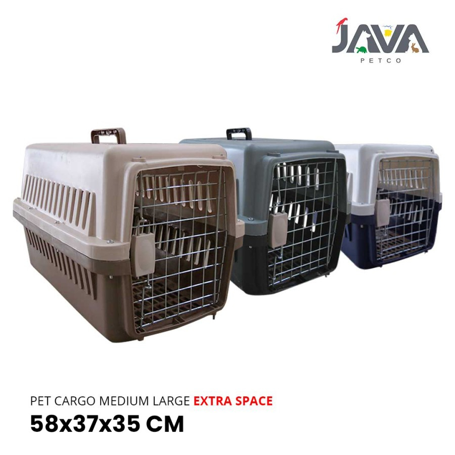 Jual Pet Cargo Medium Large EXTRA SPACE 58x37x35 /Pet Cargo Kucing ...