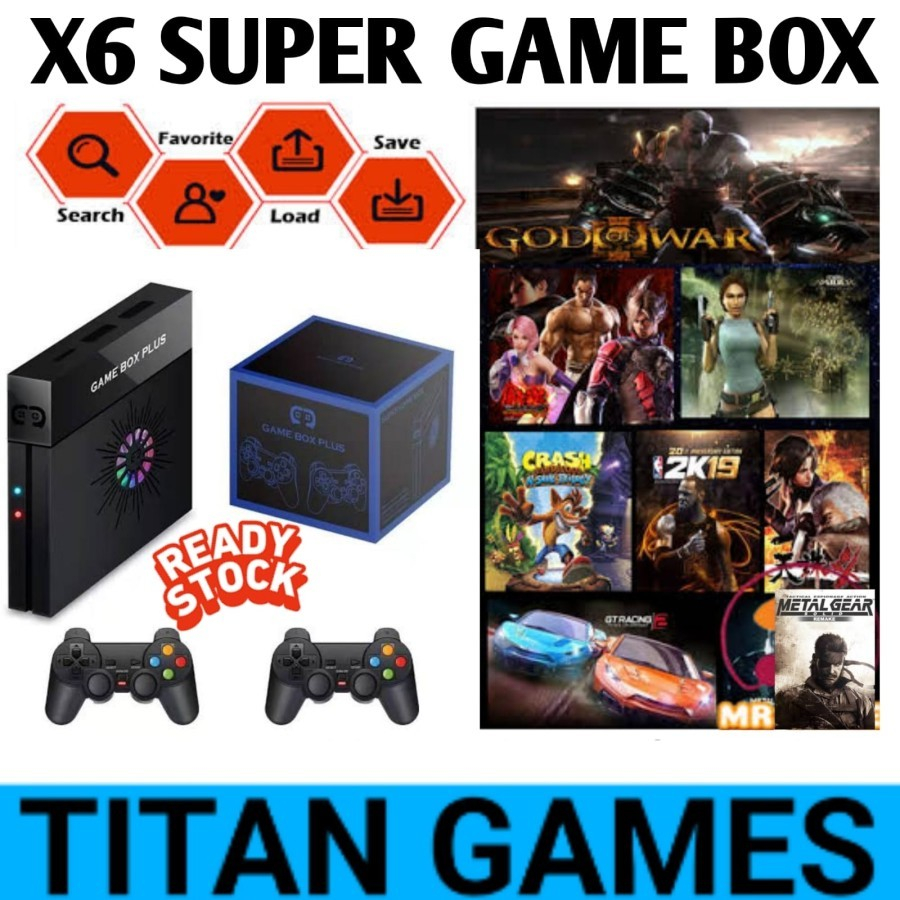 Jual X6 Super Game Box Super Game Wireless Game Box Family Retro X6 ...