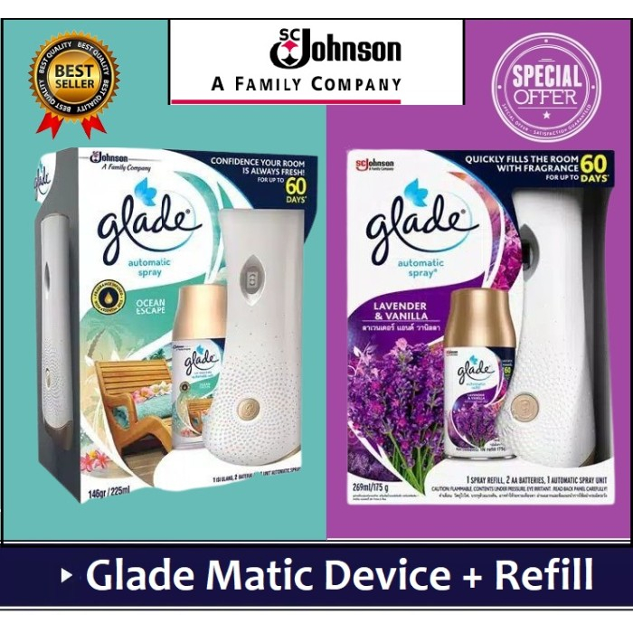 Jual Glade Matic Device Spray Pengharum Ruangan | Shopee Indonesia