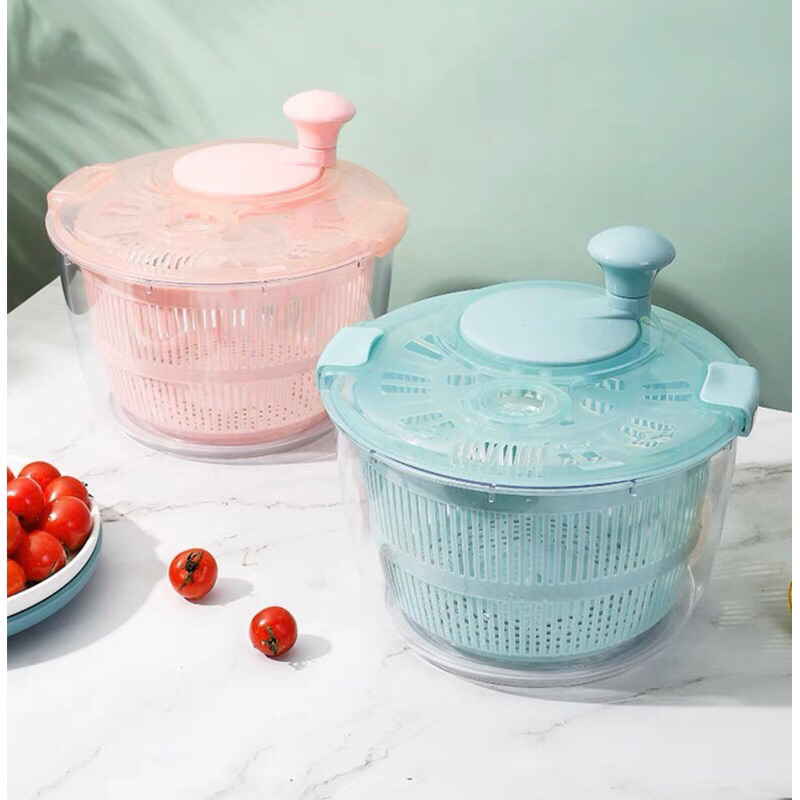 Jual Salad Spinner / Penyuci Sayur Buah /Pengering Sayur Buah | Shopee ...