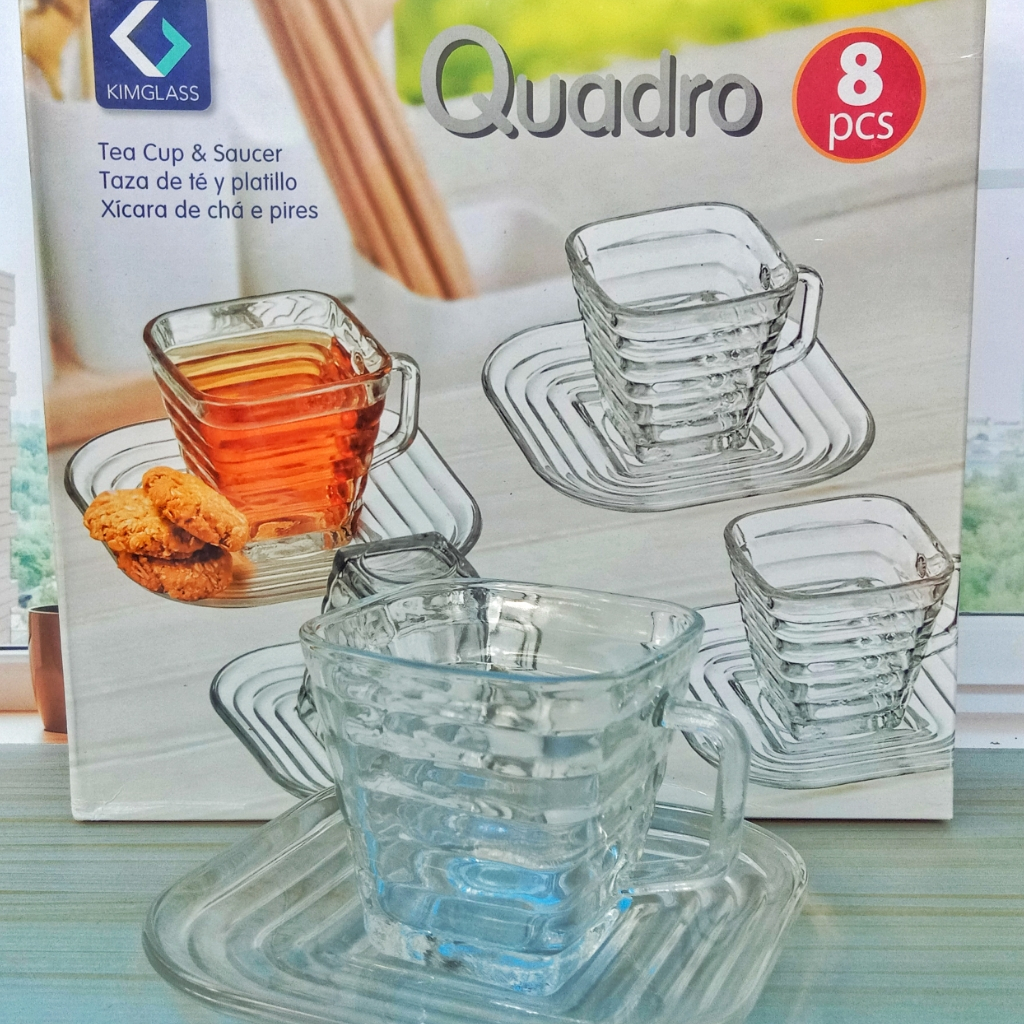 Jual murah satu set 8 pcs isi cangkir dan tatakan / cangkir teh ...