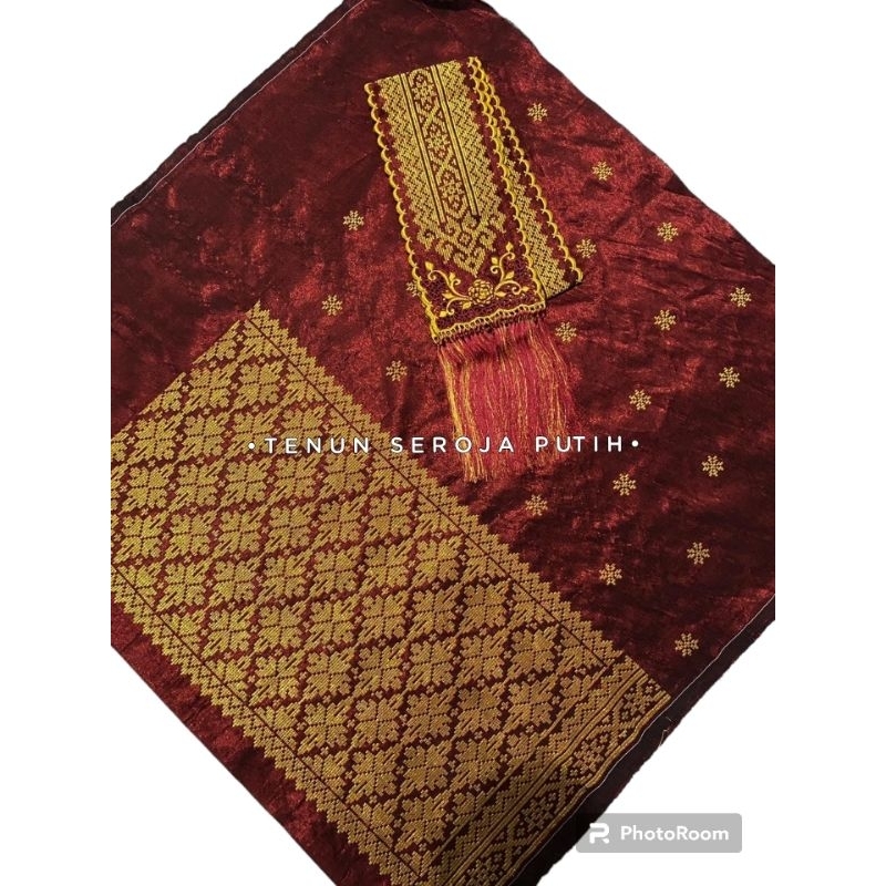 Jual kain songket tenun bengkalis riau | Shopee Indonesia
