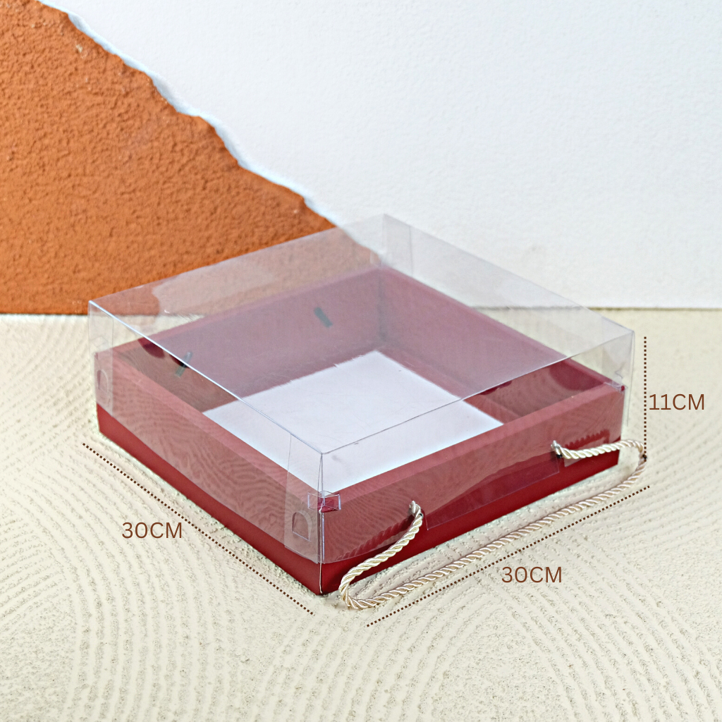 Jual Box Mika Kotak / Box Mika Handle Tali / Box Kue Mika / Box Mika ...