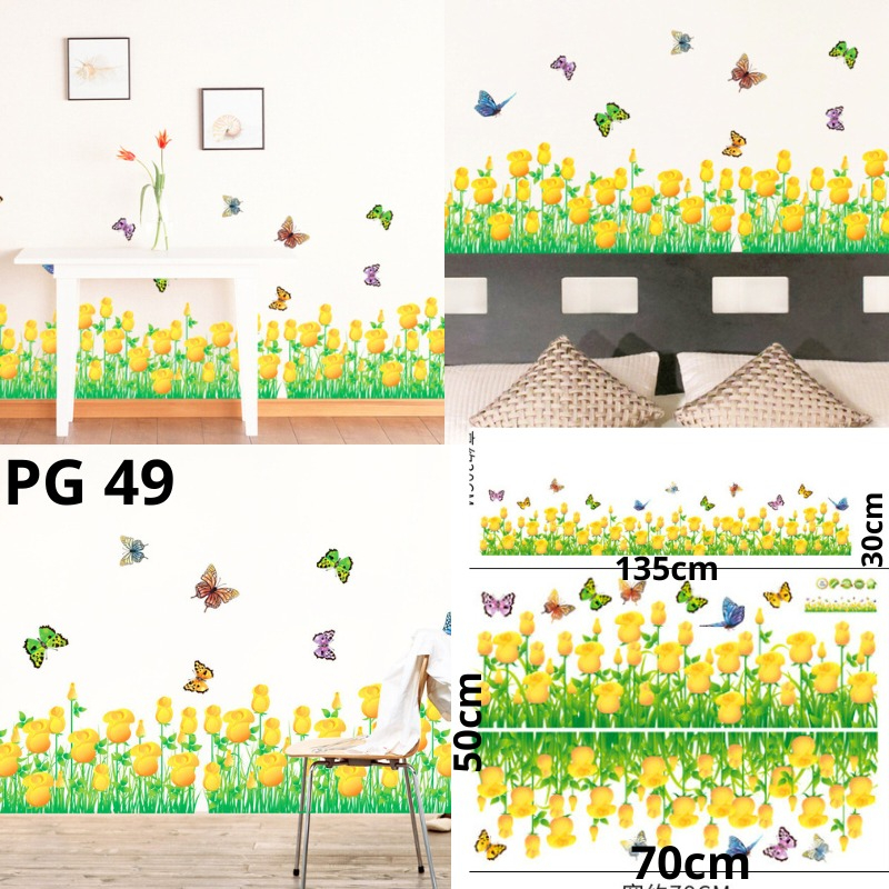 Jual WALL STICKER STIKER SETIKER RUMPUT WALLSTIKER WALLSTICKER DINDING ...