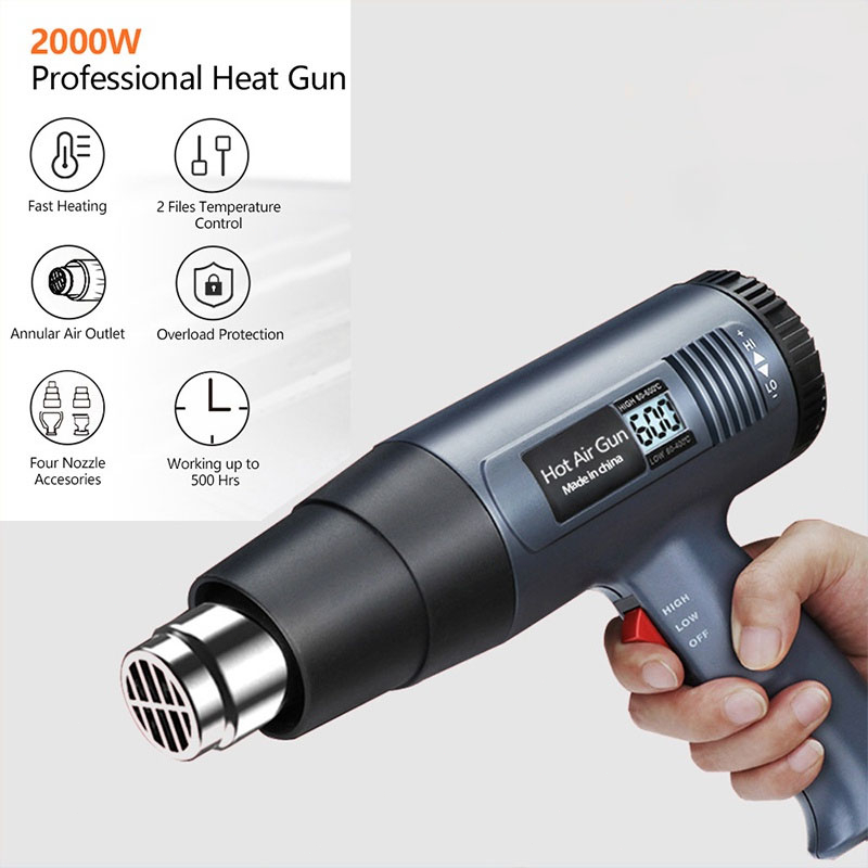 Jual 2000W Hot Air Gun /Electric Hot Air Gun 220V Heat Gun Perkakas ...