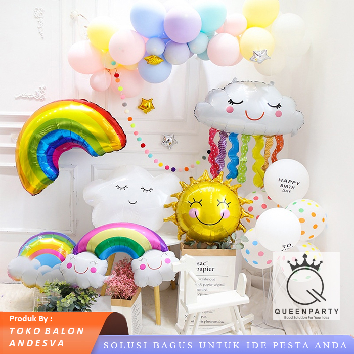 Jual Balon Foil tema awan / balon foil karakter / balon foil awan ...