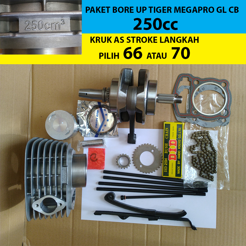 Jual Paket Blok Tiger 250 Kruk as Tiger Langkah 66 dan Langkah 70 ...