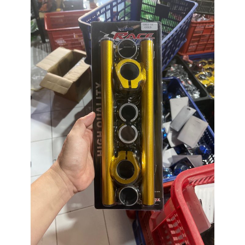 Jual stir clip on multi cnc stang jepit patah drag 15 derajat vixion ...