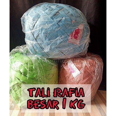 Jual Tali Rafia 500 gram Warna / Tali Rafia Warna Warni 500 gram ...