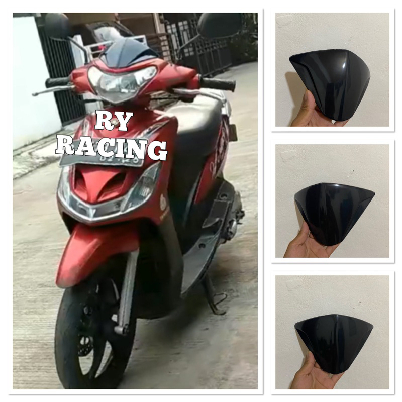 Jual Visor mio smile mio sporty bahan tebal hitam plus lem 3m double ...