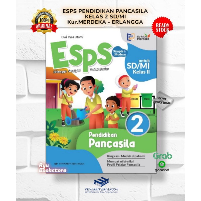 Jual ESPS Pendidikan Pancasila Kelas 1,2,3,4,5,6 SD/MI Kurikulum Merdeka - ERLANGGA | Shopee ...