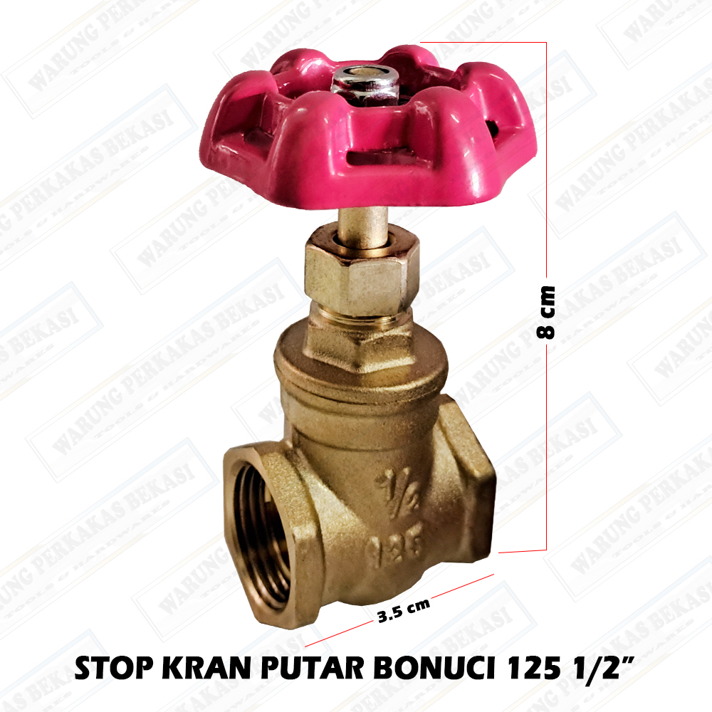 Jual Ball Valve Kuningan Brass Stop Kran Keran Putar Gate Valve FH 1/2 ...