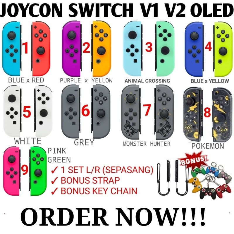 Jual Joycon Nintendo Switch OLED - V2 Joy - Con Switch | Shopee Indonesia