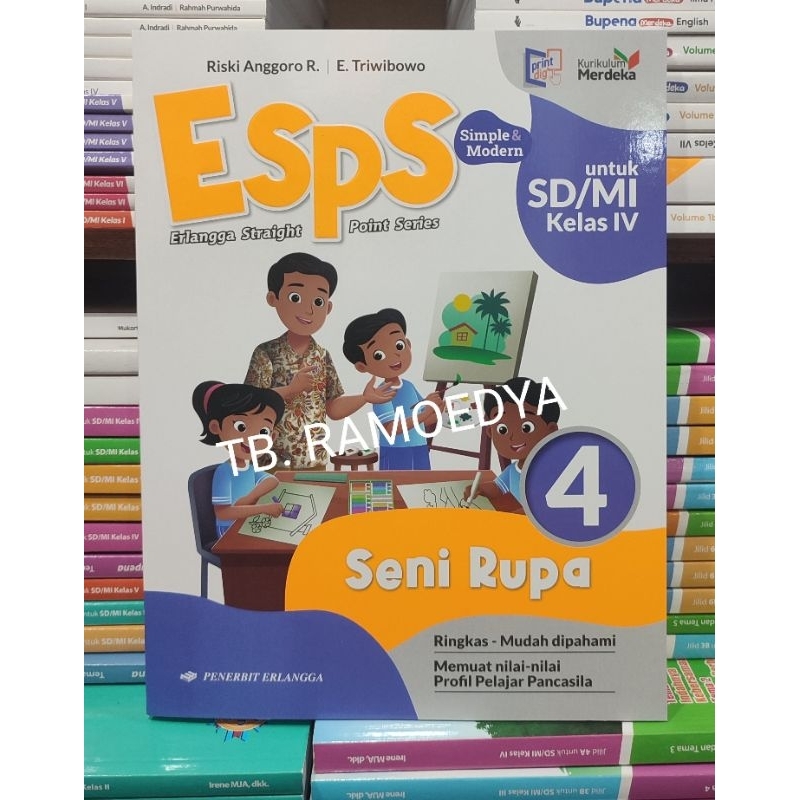 Jual Buku Seni Rupa SD/MI kelas IV Kurikulum Merdeka Erlangga | Shopee Indonesia