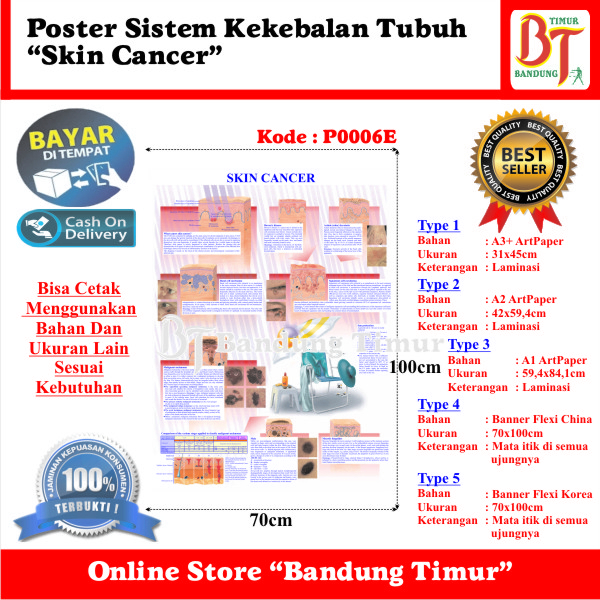 Jual POSTER SISTEM KEKEBALAN TUBUH SKIN CANCER | Shopee Indonesia