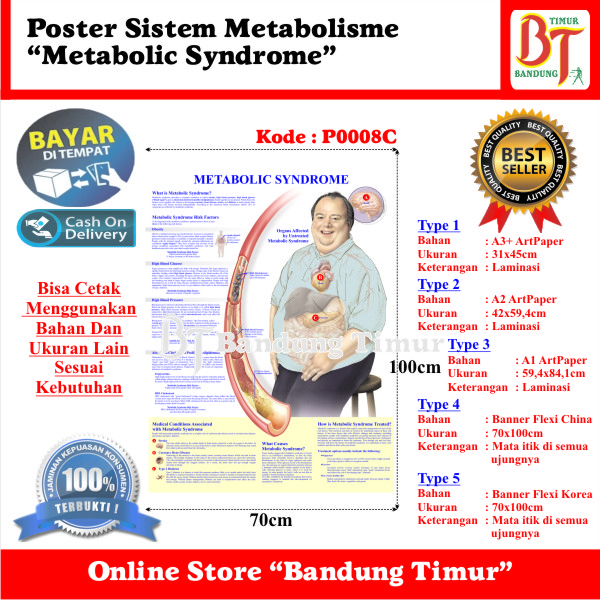 Jual POSTER SISTEM METABOLISME METABOLIC SYNDROME | Shopee Indonesia