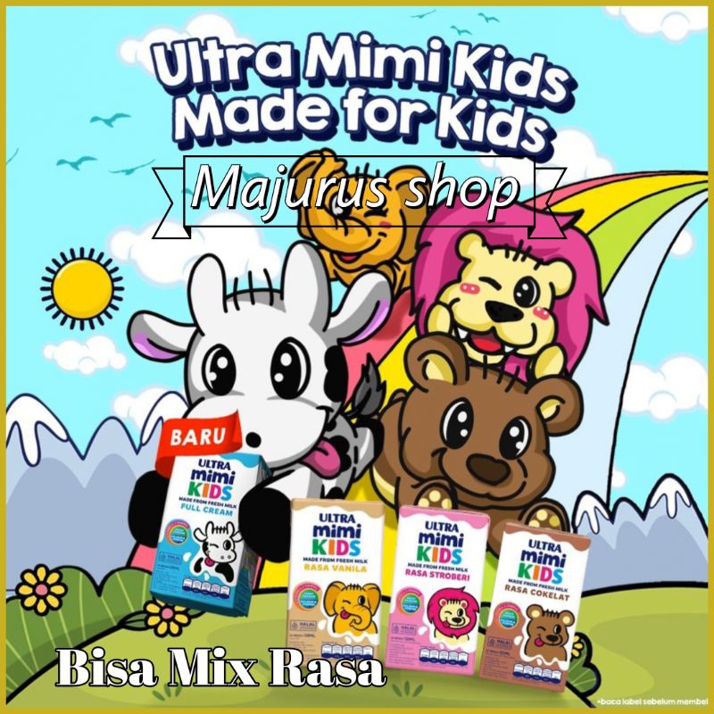 Jual Susu uht Ultra Mimi kids 125ml - [1 Dus/40 pcs] | Shopee Indonesia