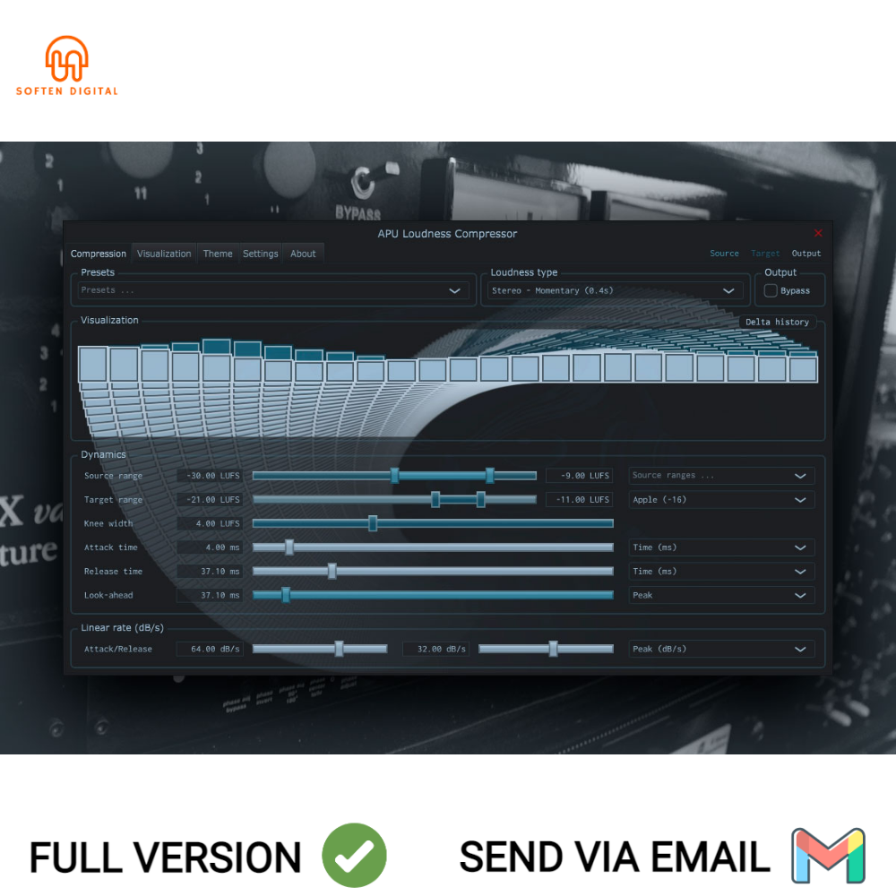 Jual APU Loudness Compressor v1 VST Plugin compressor/expander designed to support modern ...