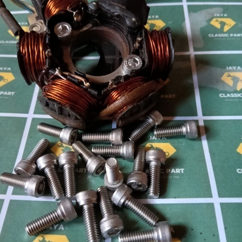 Jual BAUT L STAINLESS BAUT SPUL GRAND SUPRA LEGENDA CB GL MP TIGER BAUT ...