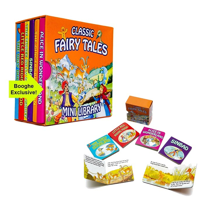 Jual Classic Fairy Tales Mini Library Board Book For Kids | Shopee ...
