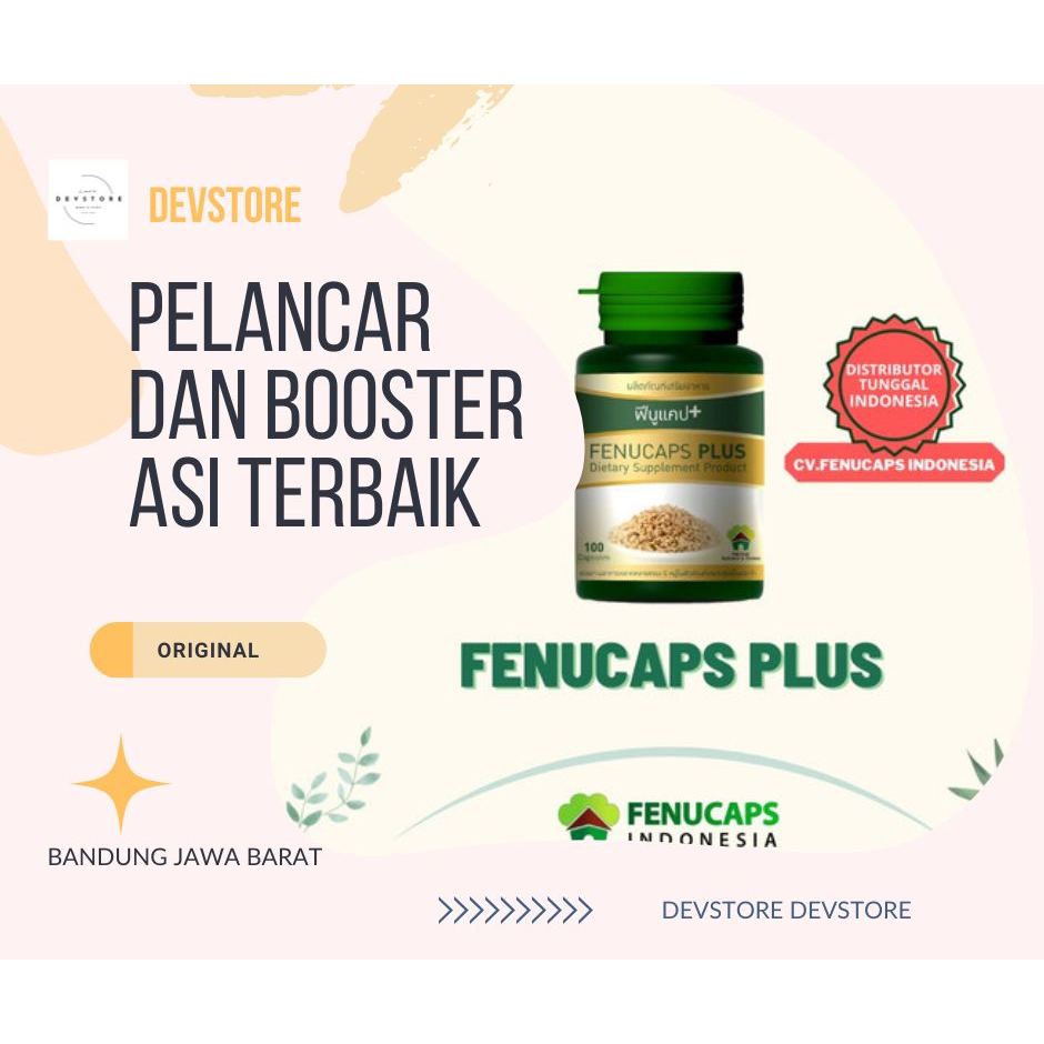 Jual ASI BOOSTER VITAMIN PENAMBAH ASI FENUCAPS PLUS 100 | Shopee Indonesia