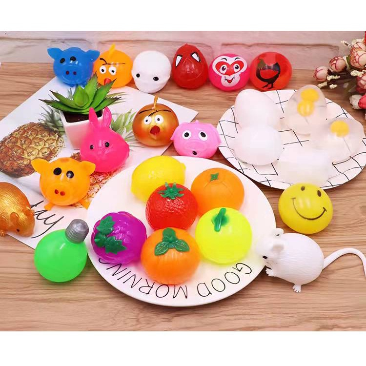 Jual mainan splat toy murah unik / Squishy Banting Mata Telur Lemon ...