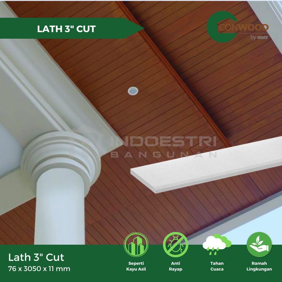 Jual Conwood Lath 3" Cut Ceiling / Conwood Decorative (76 x 3050 x 11 ...