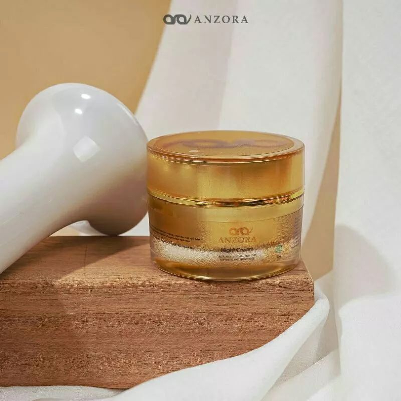 Jual Anzora night cream/cream malam anzora skincare eceran | Shopee ...