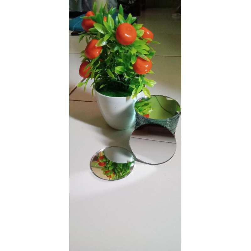 Jual Cermin Kaca Asli Bulat Diameter 5Cm | Shopee Indonesia