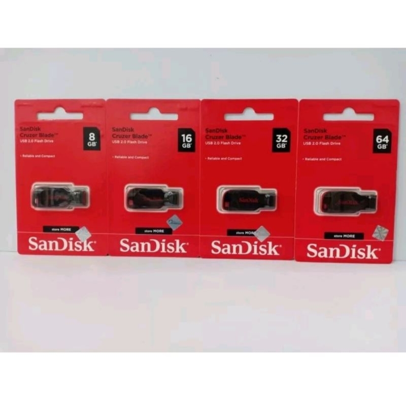 Jual Flashdisk Original Sandisk Usb 2.0 Cruzer Blade CZ50 8GB 16GB 32GB ...