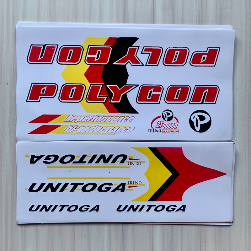 Jual Stiker Sepeda Polygon Unitoga Sticker Striping | Shopee Indonesia