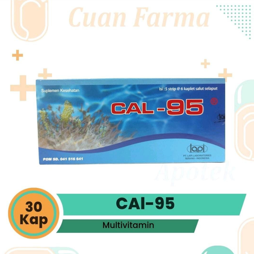Jual CAL - 95 TABLET/BOX | Shopee Indonesia