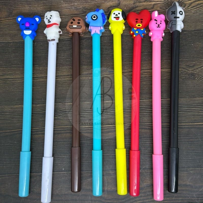 Jual Pen Gel BT21 / Pena BTS / Pulpen Lucu Kiyowo Gemas Comel Cute ...