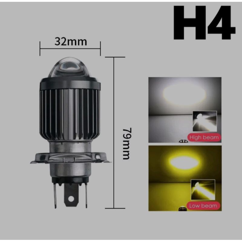 Jual lampu led utama h4 2 warna | Shopee Indonesia
