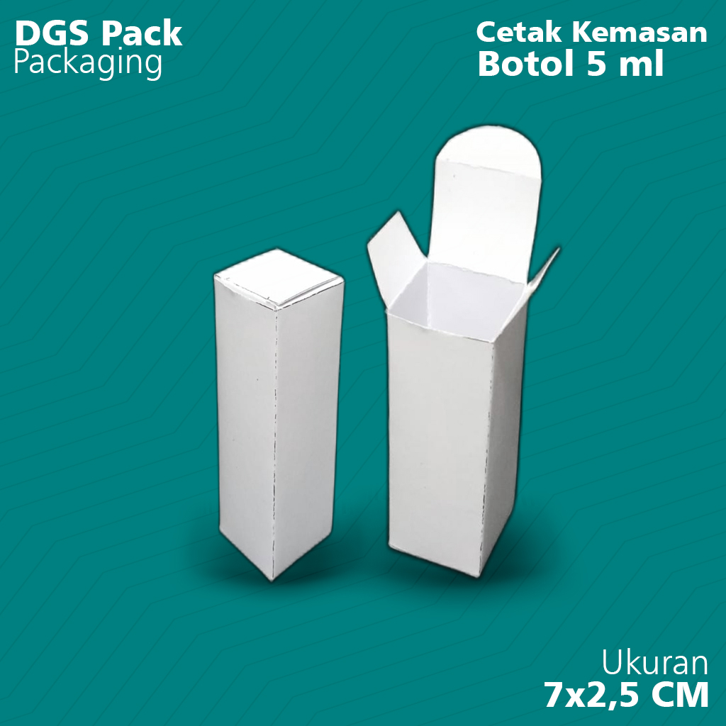 Jual Box Botol Tola POLOS / Kemasan botol tetes / packaging botol 5ml ...
