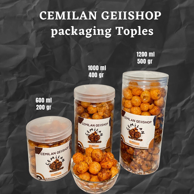 Jual BASRENG/SIOMAY/USUS CRISPY CEMILAN GEIISHOP PACKAGING TOPLES 600ml ...