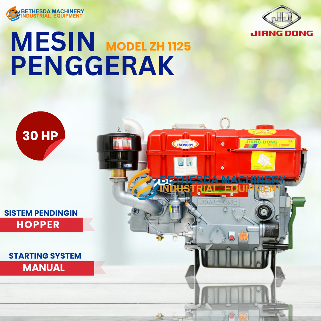 Jual Mesin Penggerak JIANGDONG 30HP / 30PK Diesel Engine ZH 1125 Jiang ...